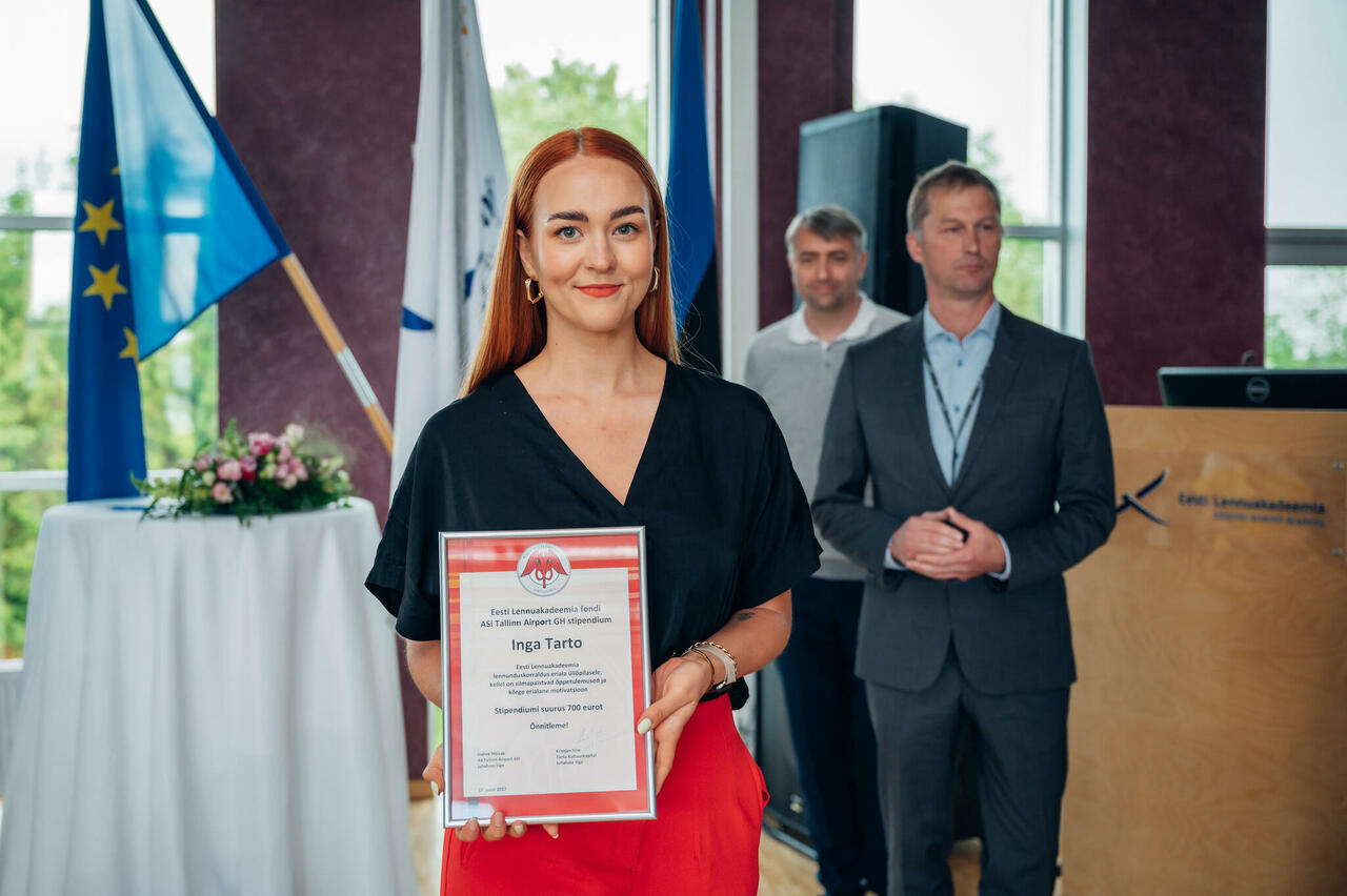 Tubli tudeng: Inga Tarto — Eesti Lennuakadeemia